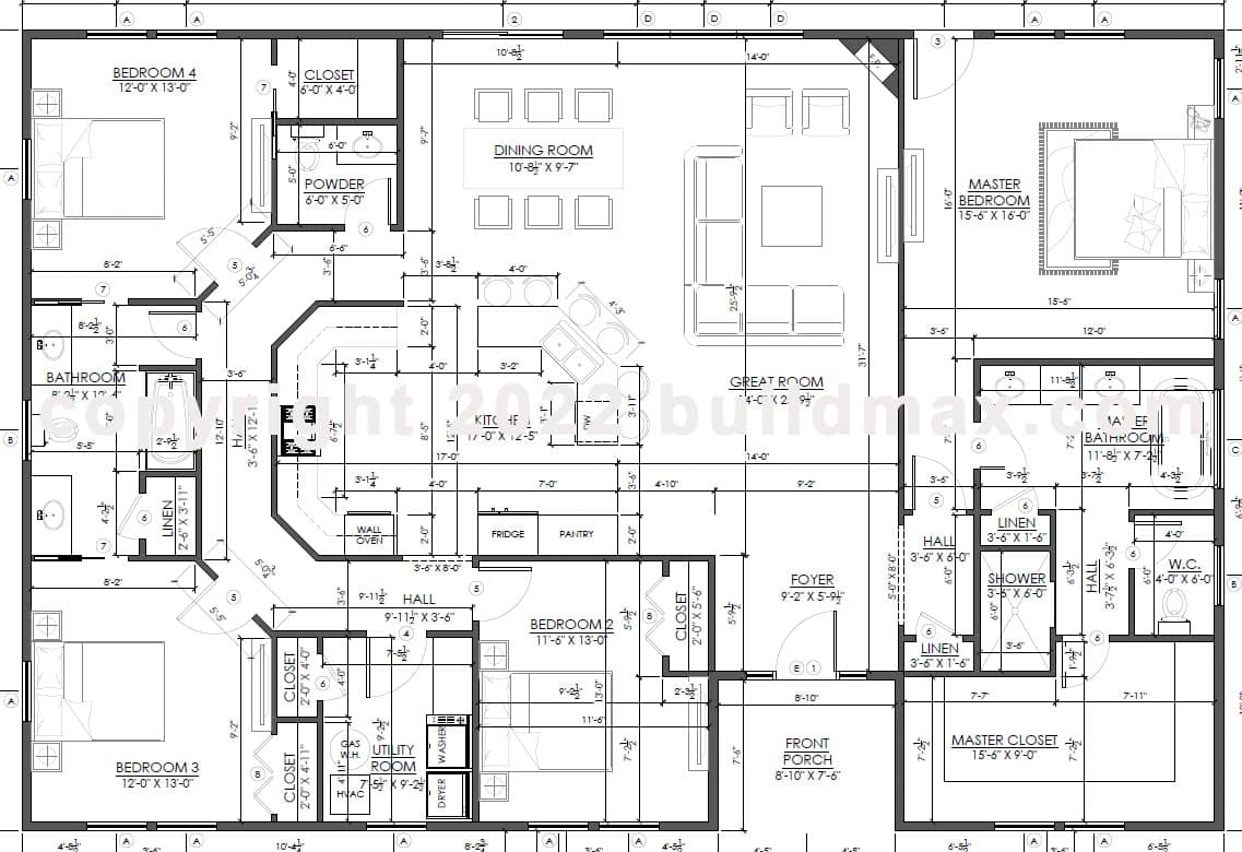 BM2334-Barndominium - Buildmax House Plans