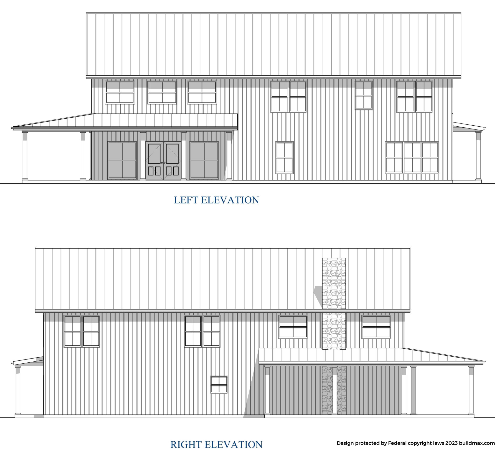 BM3945-Farmhouse Barndominiums