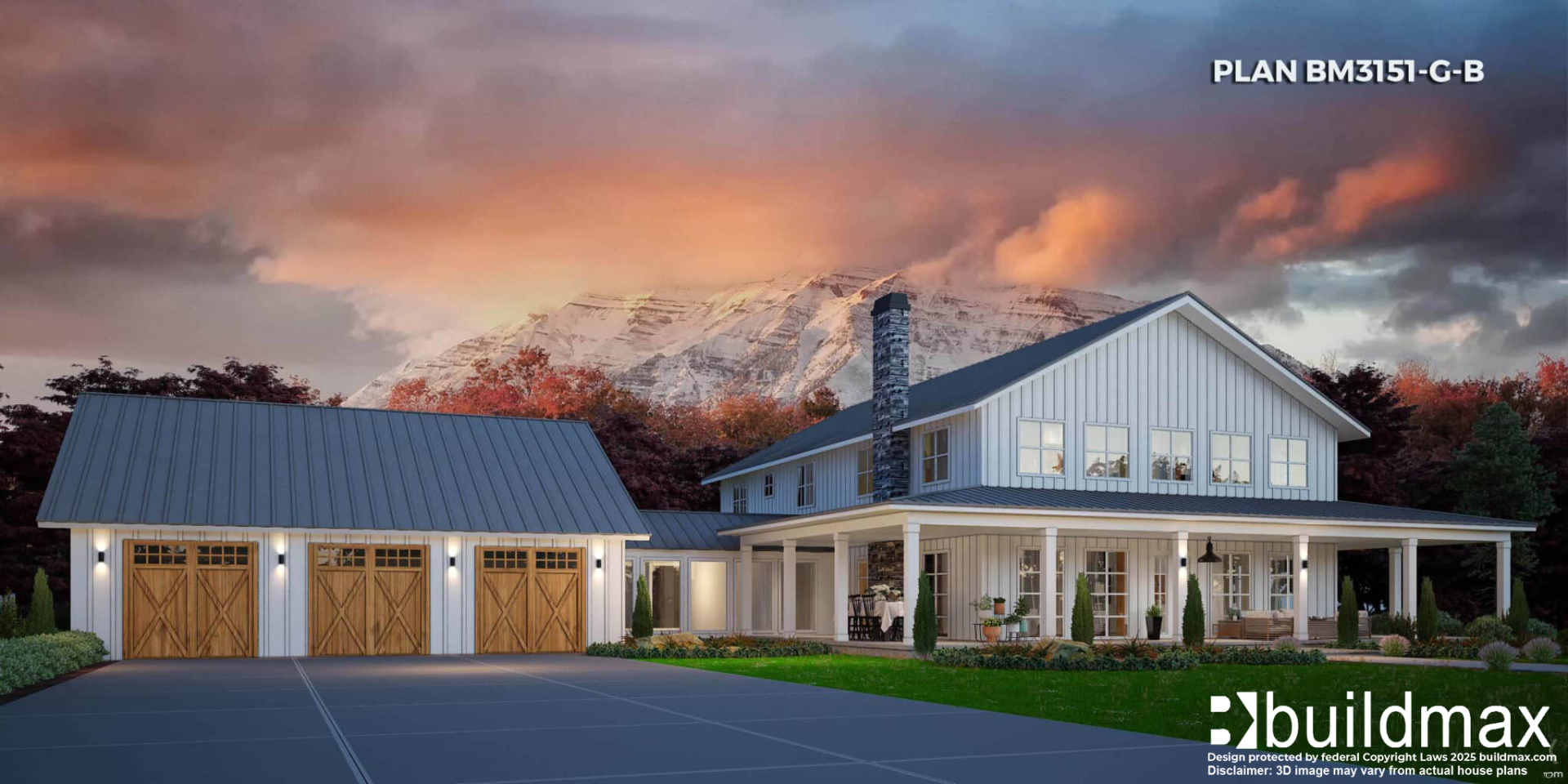Mountain Barndominium BM3151-G-B